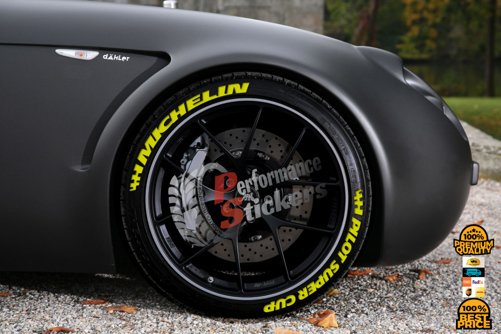 MICHELİN PILOT SUPER CUP yellow , a Set for 4 tires (653) - Tire Letter
